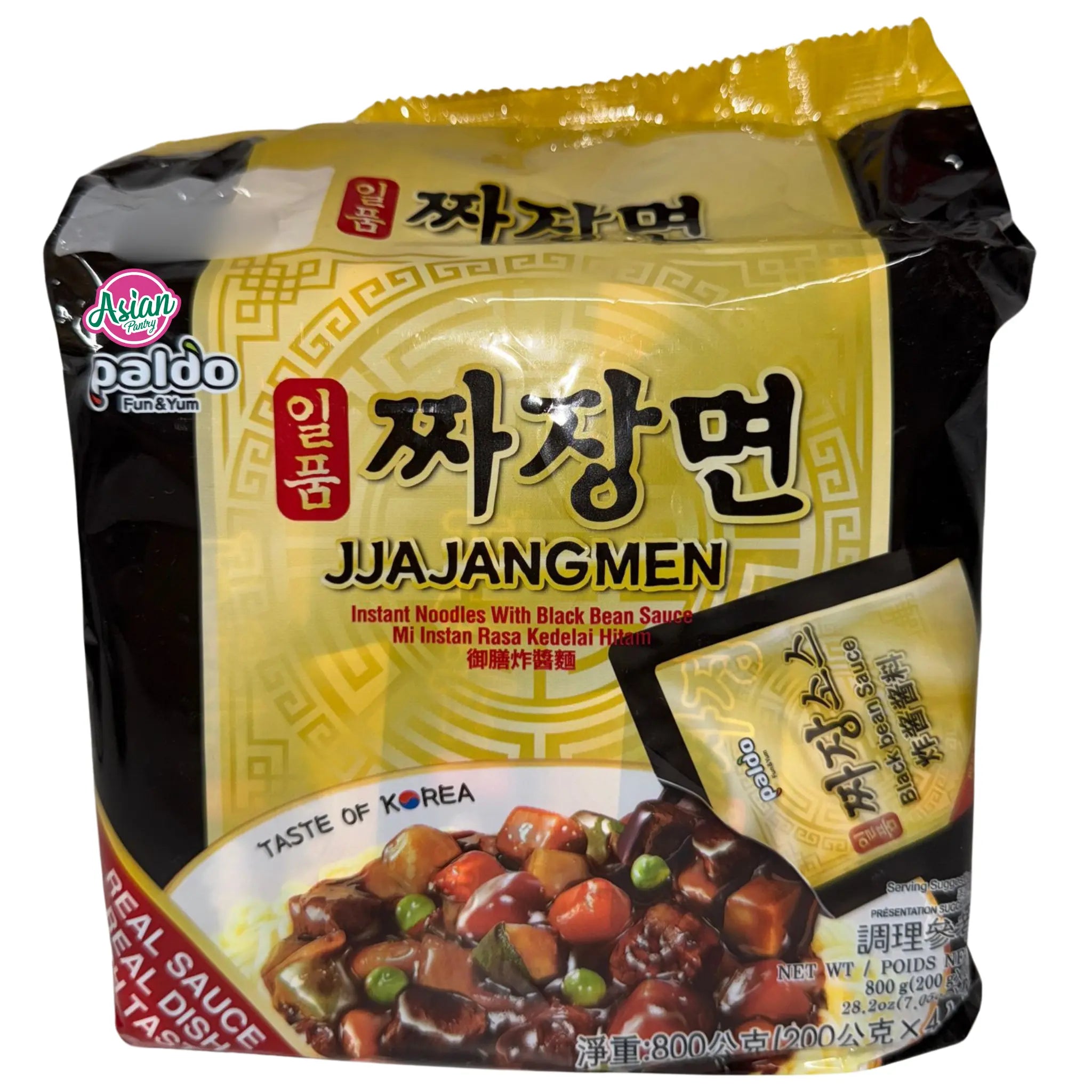 Paldo JJajangmen Instant Noodles with Black Bean Sauce 200g