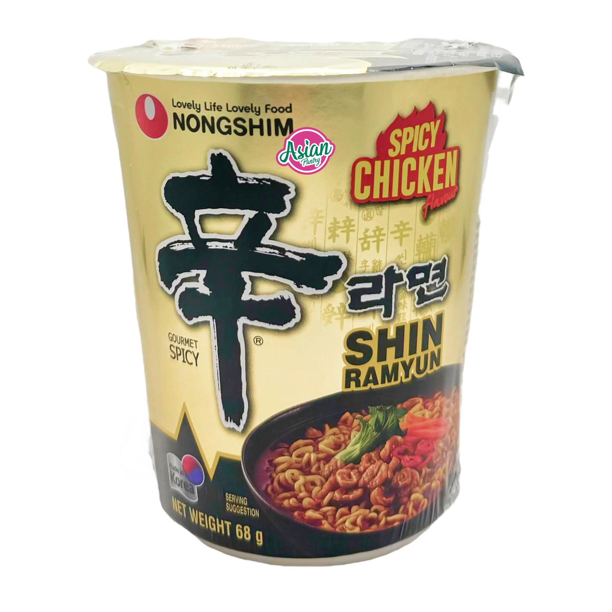 Nongshim Shin Ramyun Spicy Chicken Flavour Cup 68g – Asian Pantry