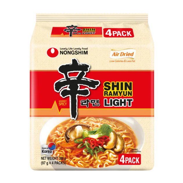 Nongshim Shin Ramyun Light Non-Fried Noodle Soup – Asian Pantry