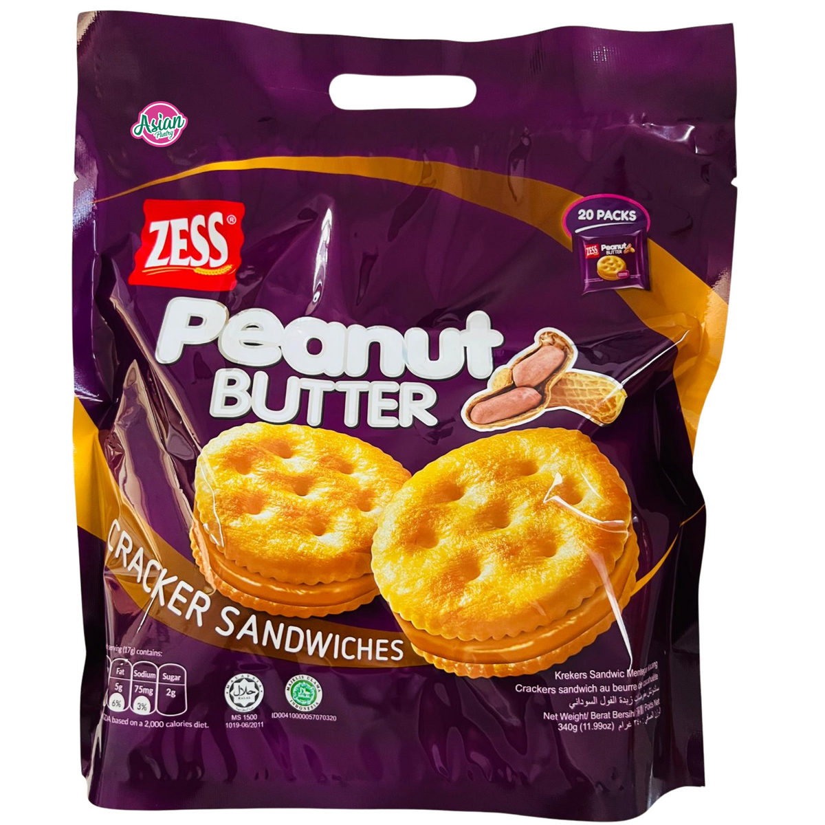 Zess Peanut Butter Cracker Sandwiches 340g – Asian Pantry