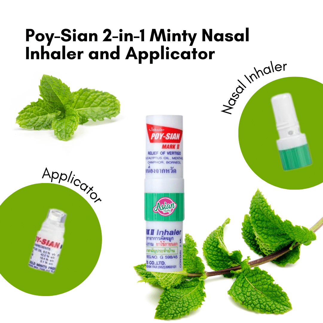 Poy-Sian Minty Nasal Inhaler & Applicator – Asian Pantry