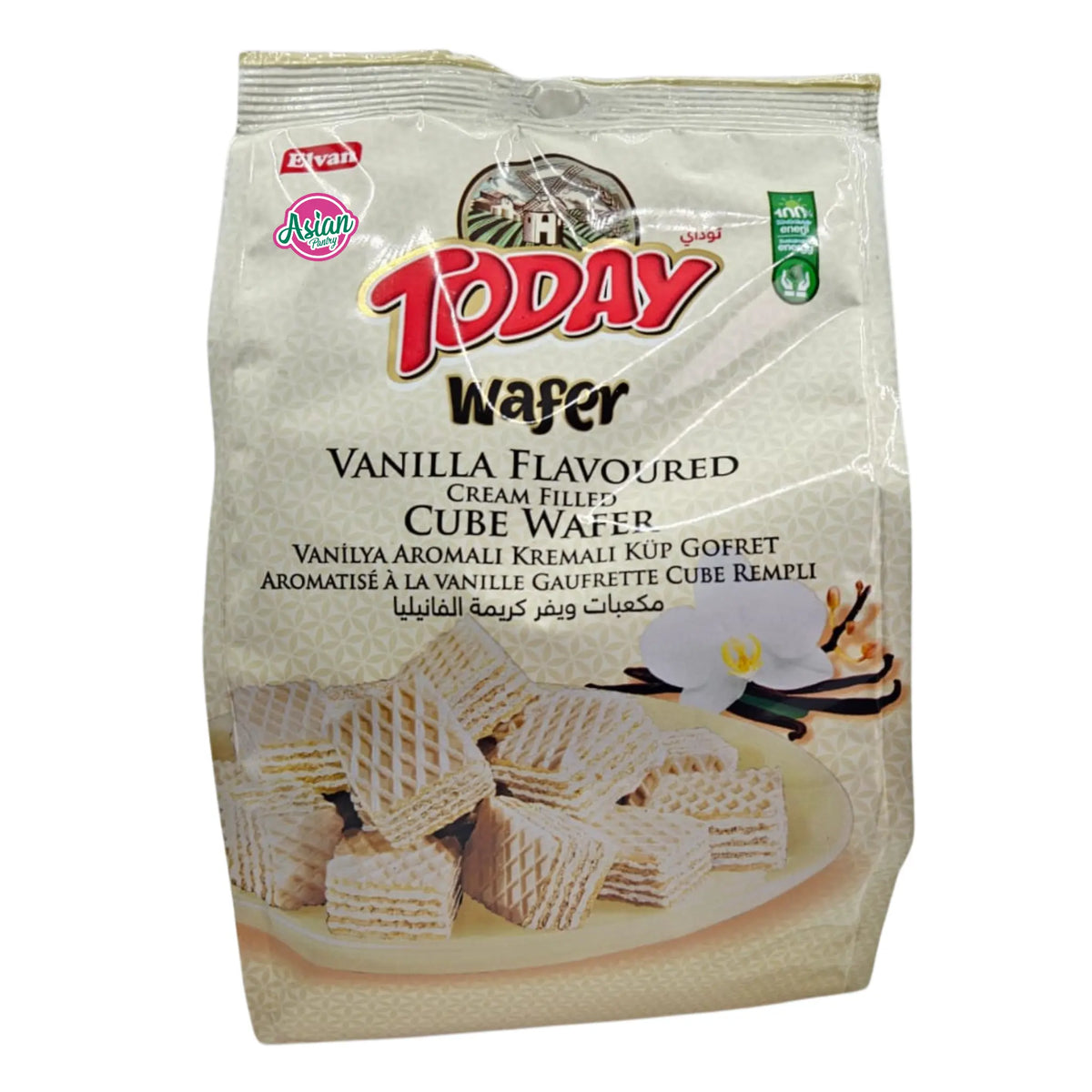 Elvan Today Vanilla Flavoured Cream Filled Cube Wafer 200g – Asian Pantry