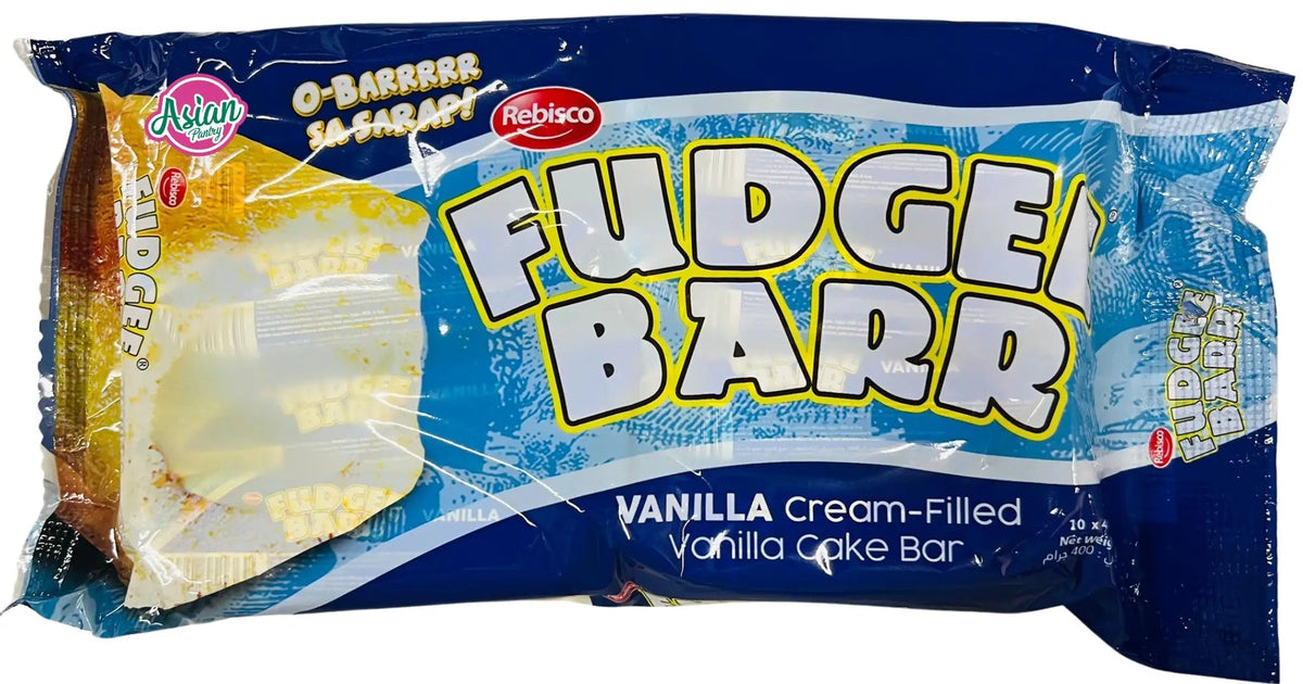 Rebisco Fudgee Barr Vanilla Cream-Filled Vanilla Cake Bar (Exp: 22/02 ...