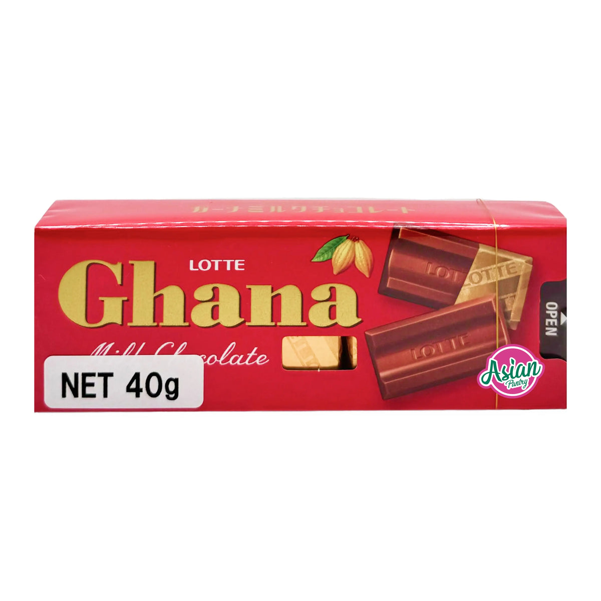 Lotte Ghana Milk Chocolate Slim Pack 40g – Asian Pantry