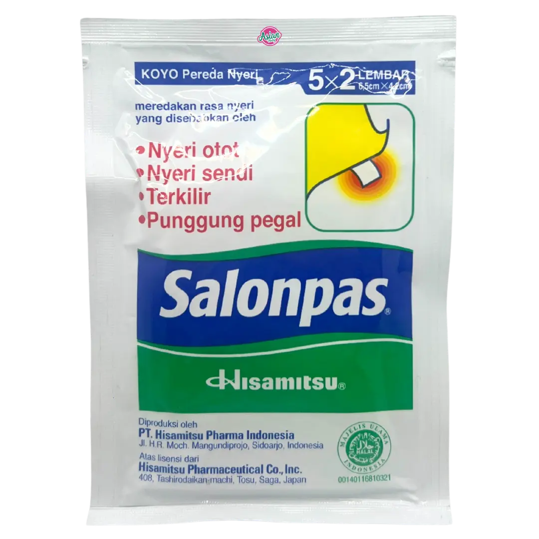 Salonpas Analgesic Patch/Plaster - 4.2cm x 6.5cm (10 Patches) – Asian ...
