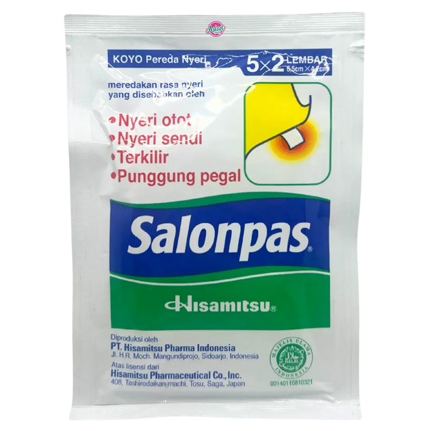 Salonpas Analgesic Patch/Plaster - 4.2cm x 6.5cm (10 Patches) – Asian ...