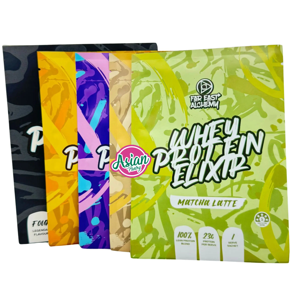 Far East Alchemy Whey Protein Elixir Bubble Tea Protein (4 main flavou ...