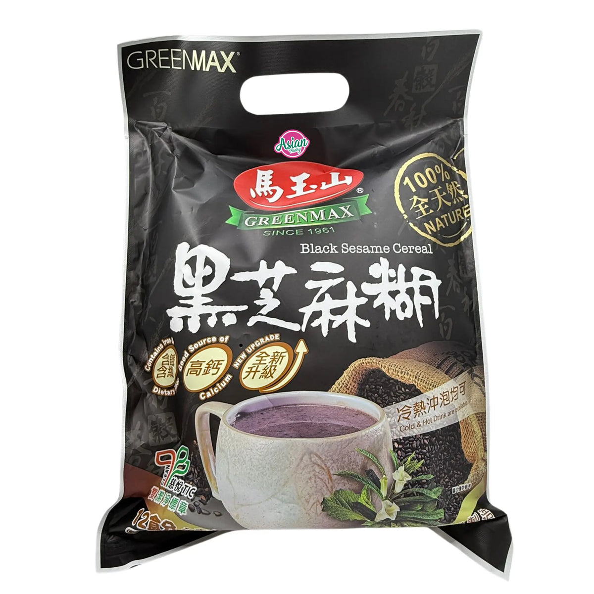 Greenmax Black Sesame Cereal Powder 360g – Asian Pantry
