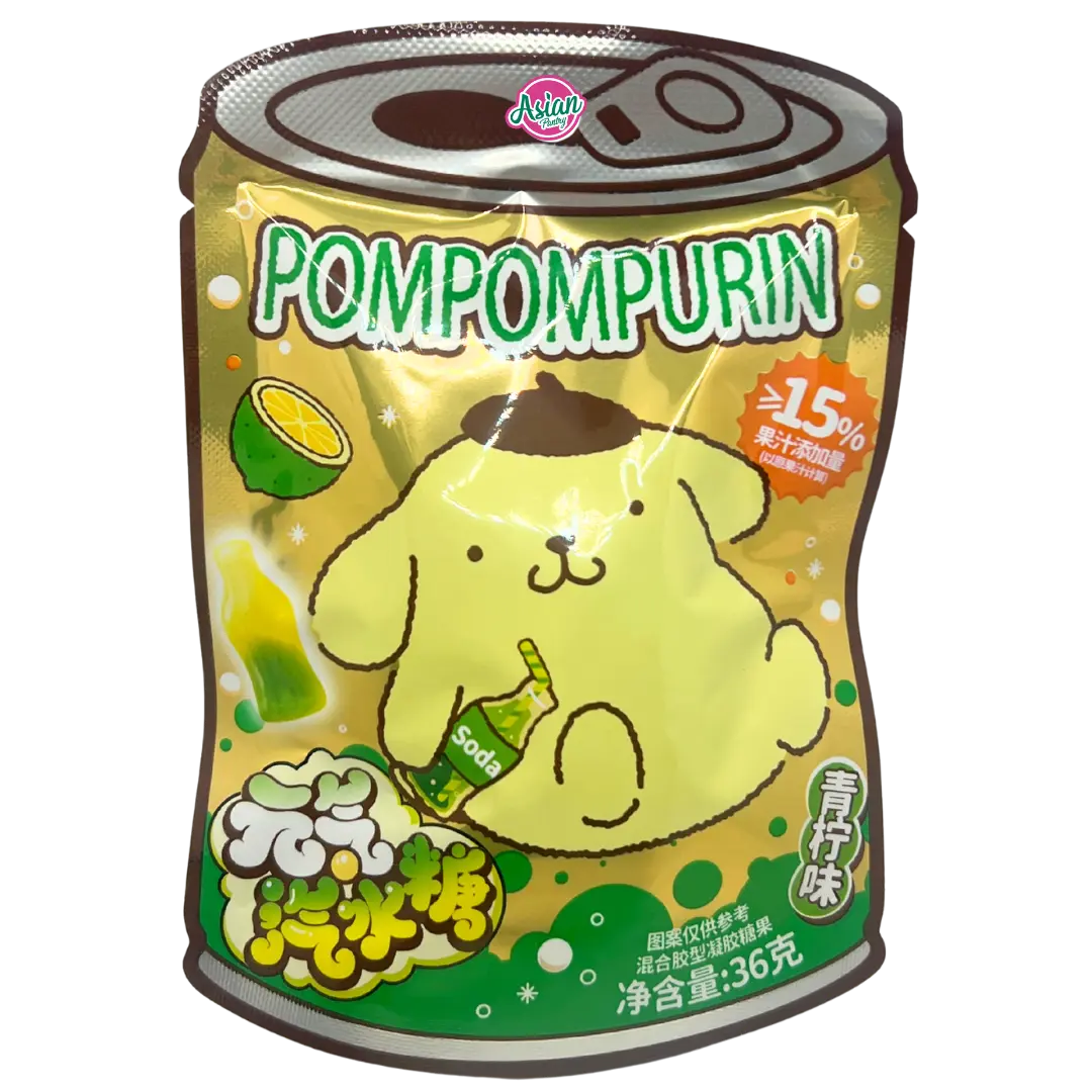 Sanrio Pompompurin Soda Candy (Lime Flavour) 36g – Asian Pantry