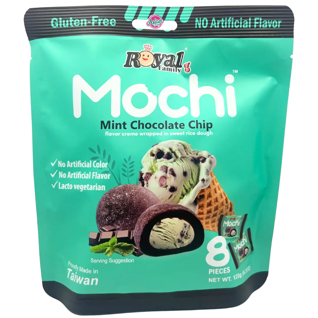 Royal Family Gluten Free Mochi Mint Chocolate Chip 120g – Asian Pantry
