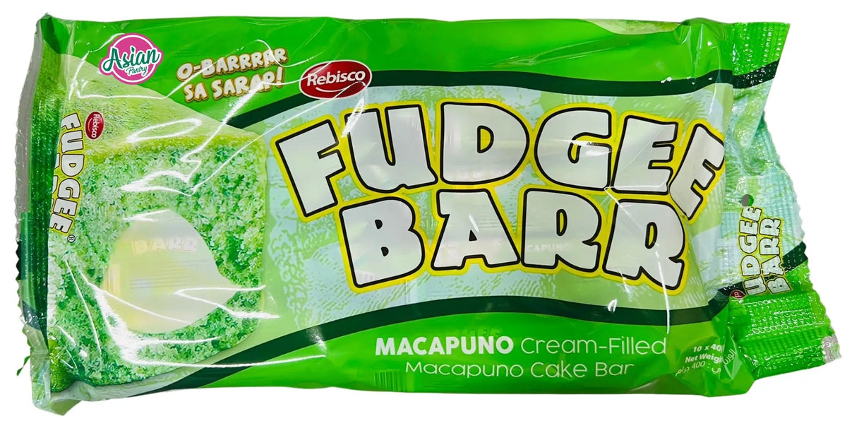 Rebisco Fudgee Barr Macapuno Cream-Filled Cake Bar 400g – Asian Pantry