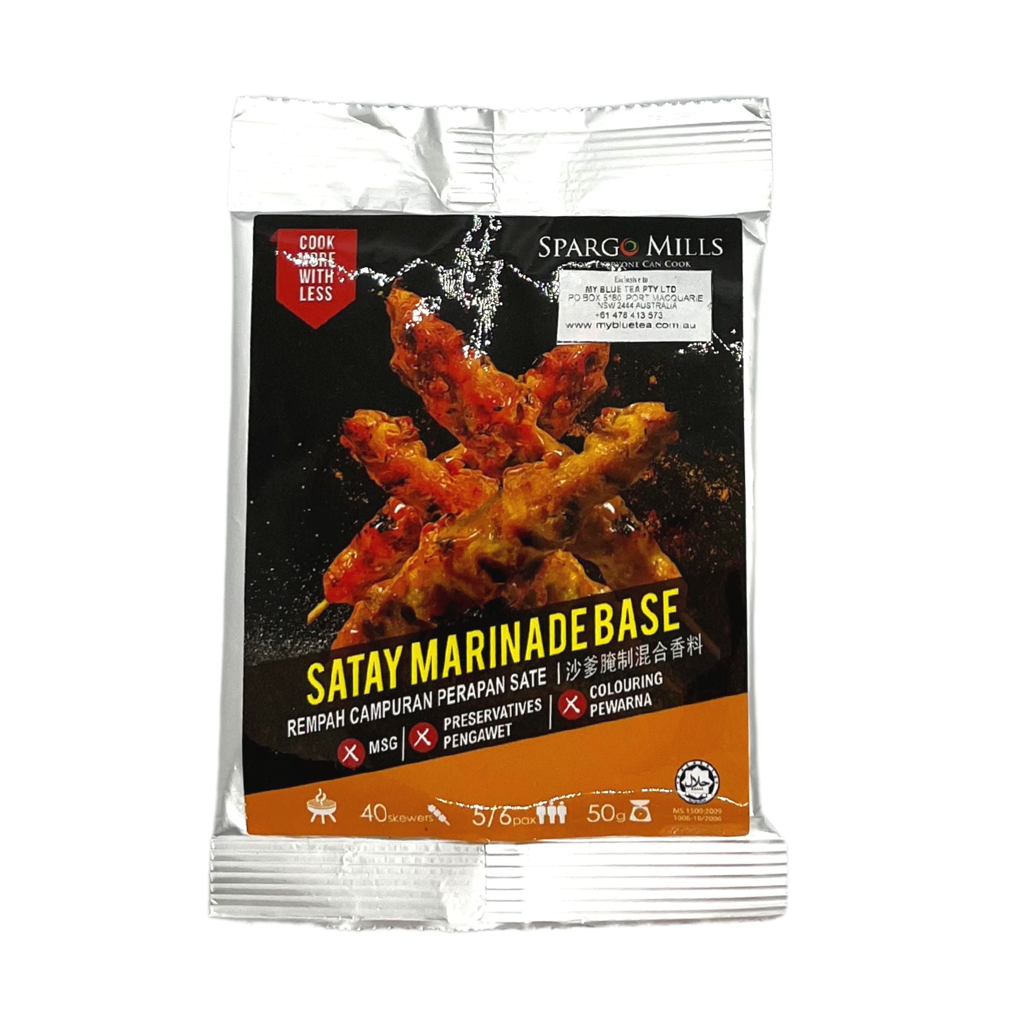 Spargo Mills Satay Marinade Base 50g - Asian Pantry | Asian Grocery